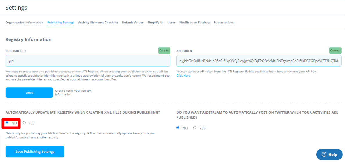 How to automatically update on IATI registry during publishing ...