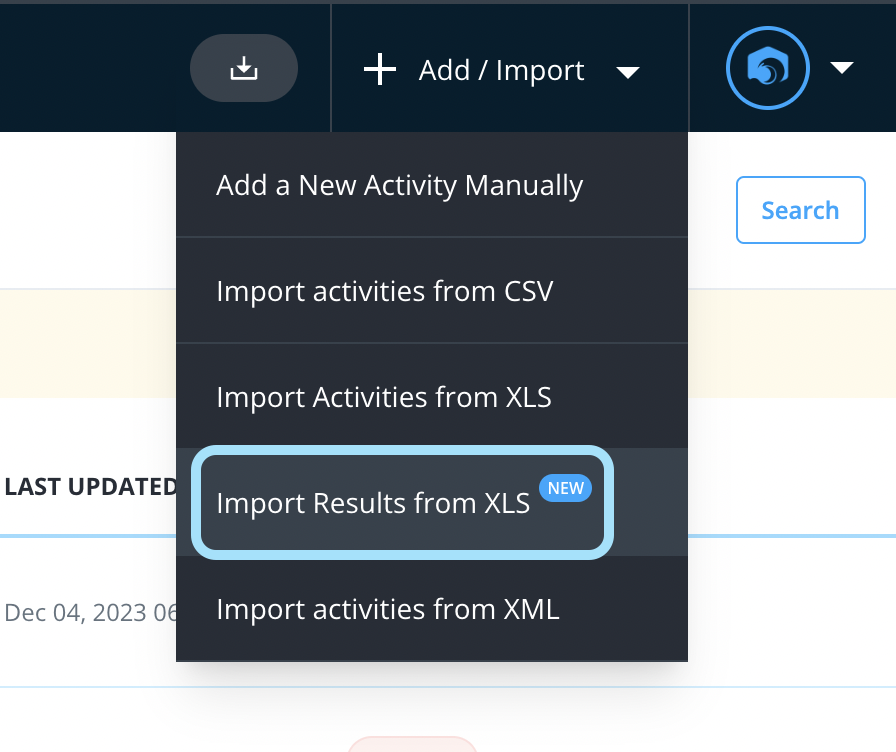 Bulk - Result Import – AidStream